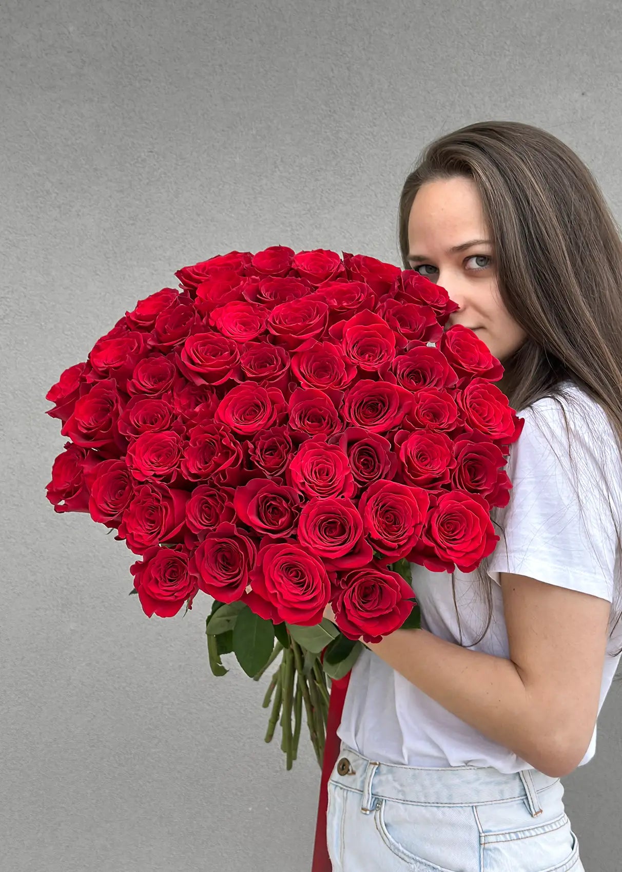 NO. 29. Gorgeous Bouquet Of 50 and 75 Roses | Cherry Blossom | Flowers ...