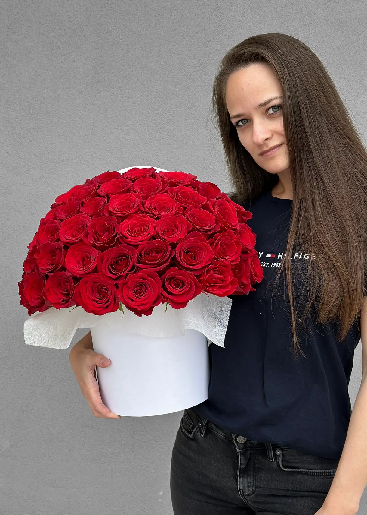 NO. 25. Classic Roses in Box | Cherry Blossom | Flowers Delivery in LA