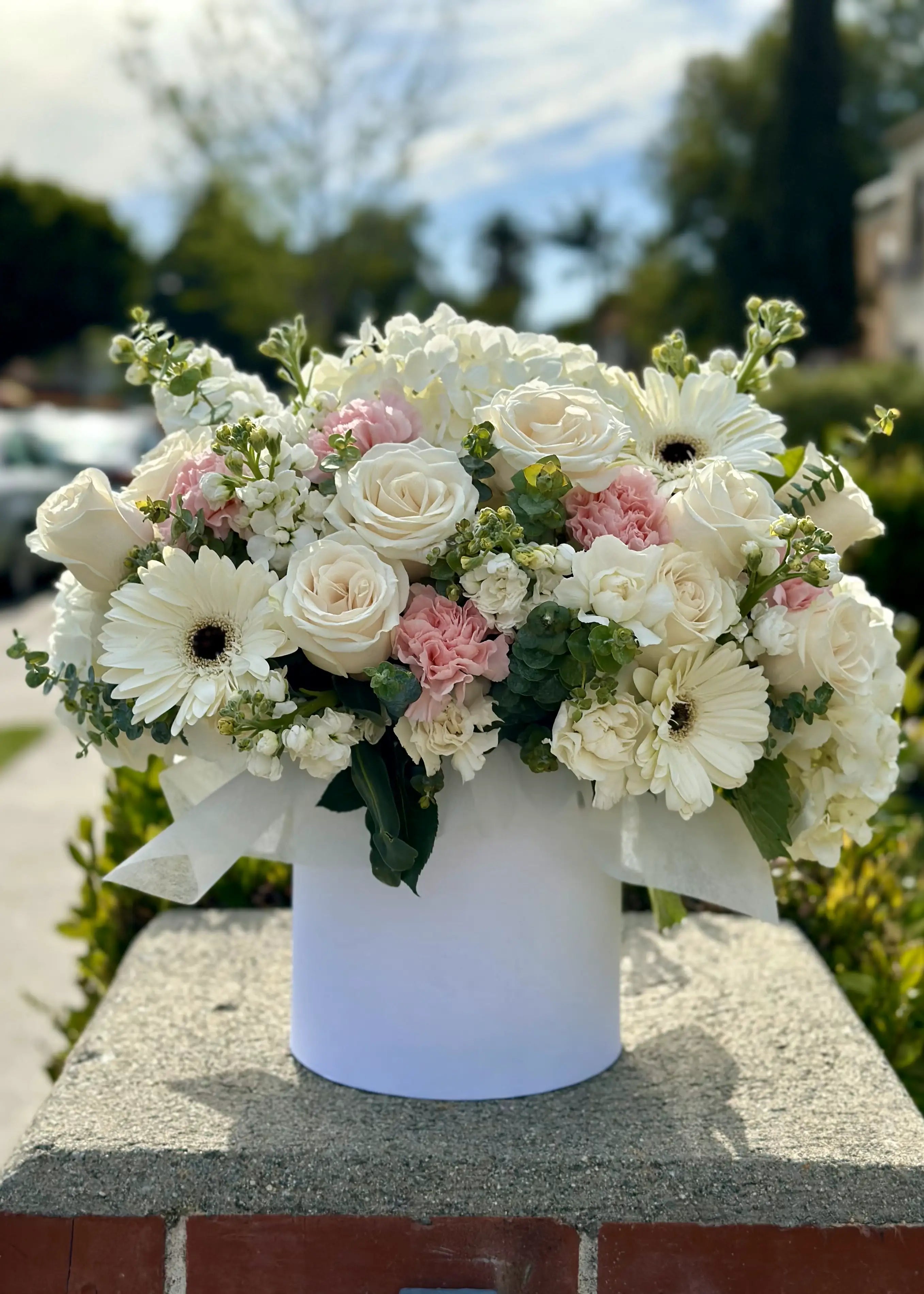 NO. 88. Pink Frost (roses, hydrangea, gerbera) | Cherry Blossom ...
